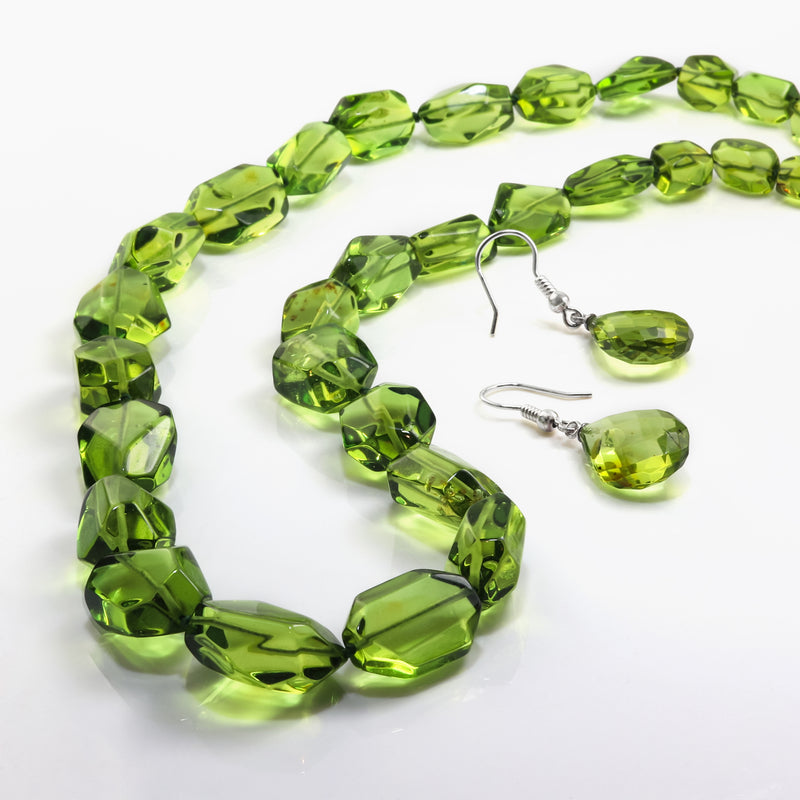 Green Baltic Amber Necklace T33 Braybrook Britten